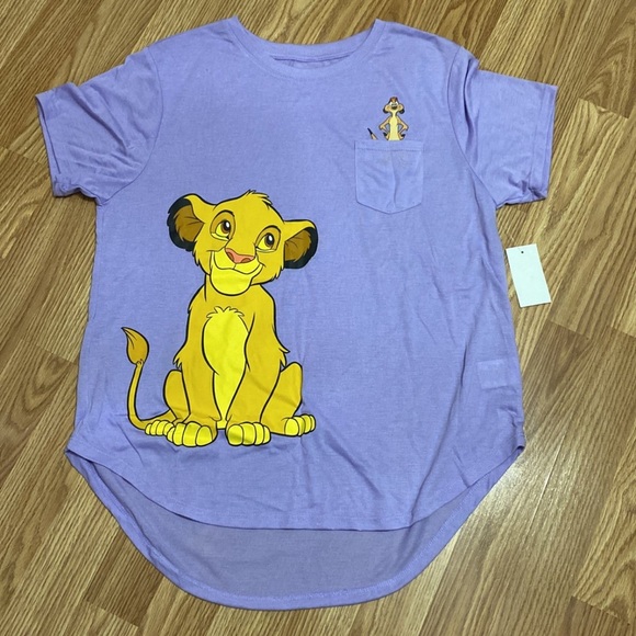 Disney | Tops | Disney Purple Tee With Simba And Timon | Poshmark